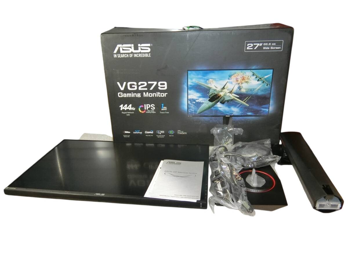 Yahoo!オークション - T069 ASUS ゲーミングモニター ASUS VG279 1円ス...
