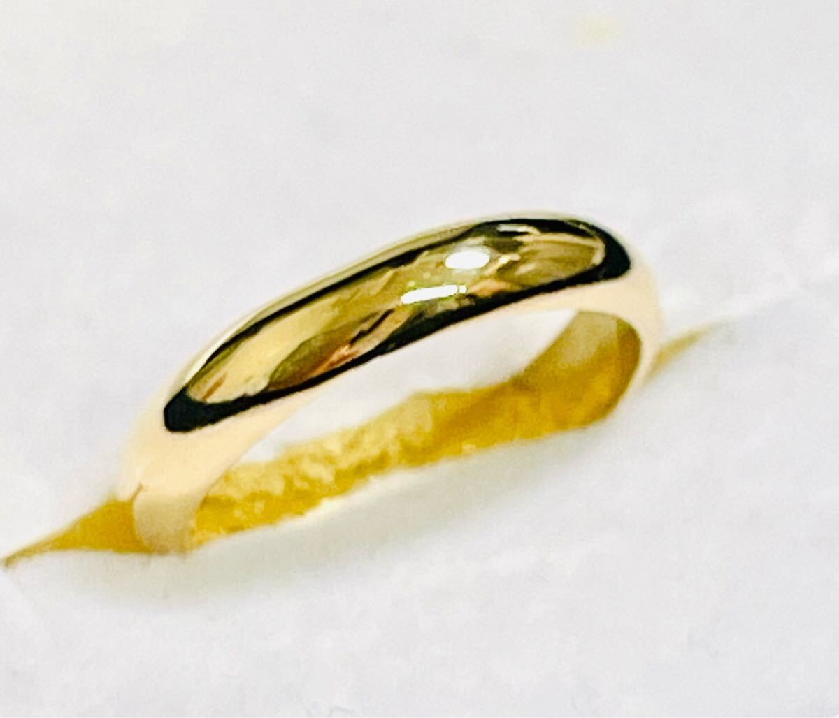 Yahoo!オークション - K18 甲丸型リング 3.67g 11号