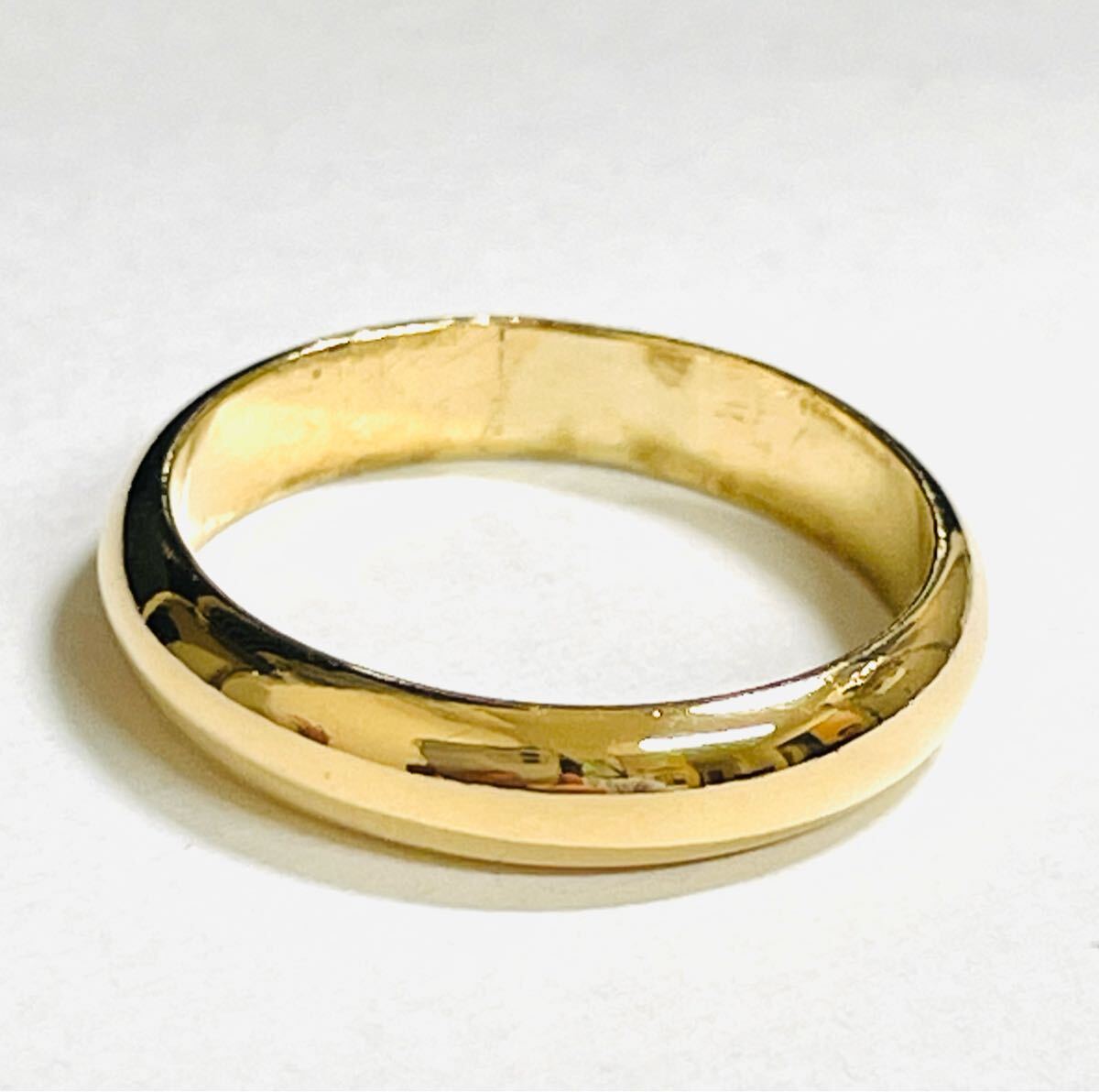 Yahoo!オークション - K18 甲丸型リング 3.67g 11号