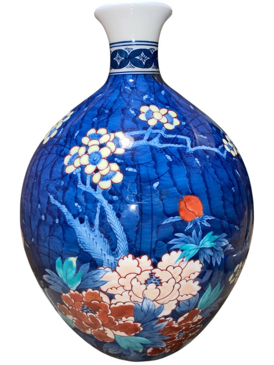 Yahoo!オークション - 管 S493 有田焼 鍋島 深山 花瓶 花器 花入 共箱