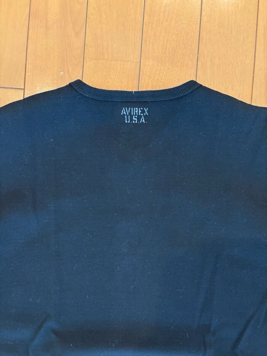 Yahoo!オークション - AVIREX Vネック Lサイズ ブラック