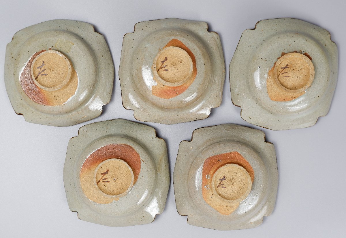 Yahoo!オークション - 【MKA】13代中里太郎右衛門 本人作 絵唐津銘々皿...