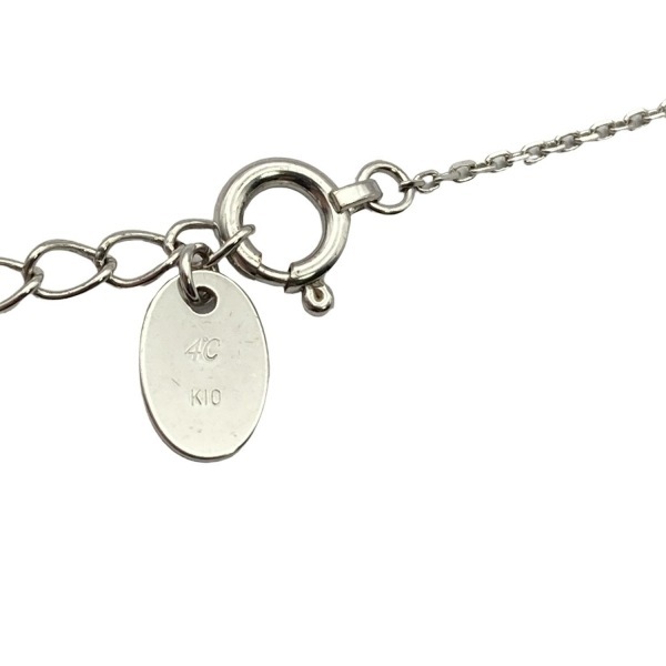 Yahoo!オークション - ヨンドシー 4℃ ネックレス - K10WG×ダイヤモン...