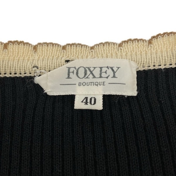 Yahoo!オークション - フォクシー FOXEY ワンピースセットアップ - 黒...