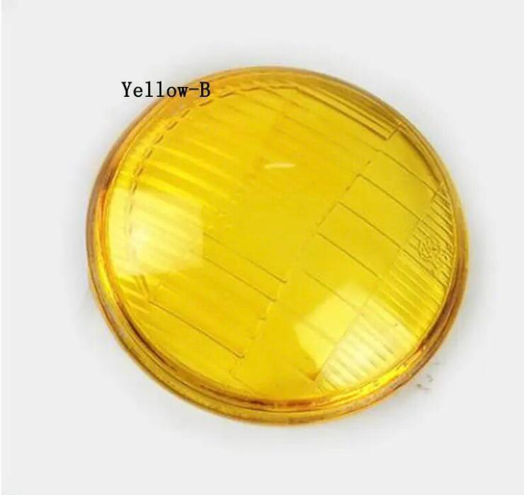 Yahoo!オークション - GN125 ヘッドライト ガラスレンズ イエロー 130m...