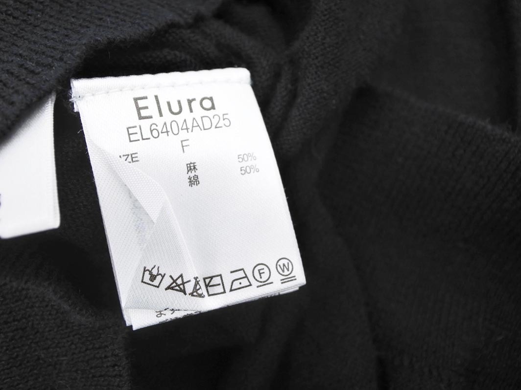 Yahoo!オークション - ネコポスOK Elura エルーラ リネン混 Vネック サ...