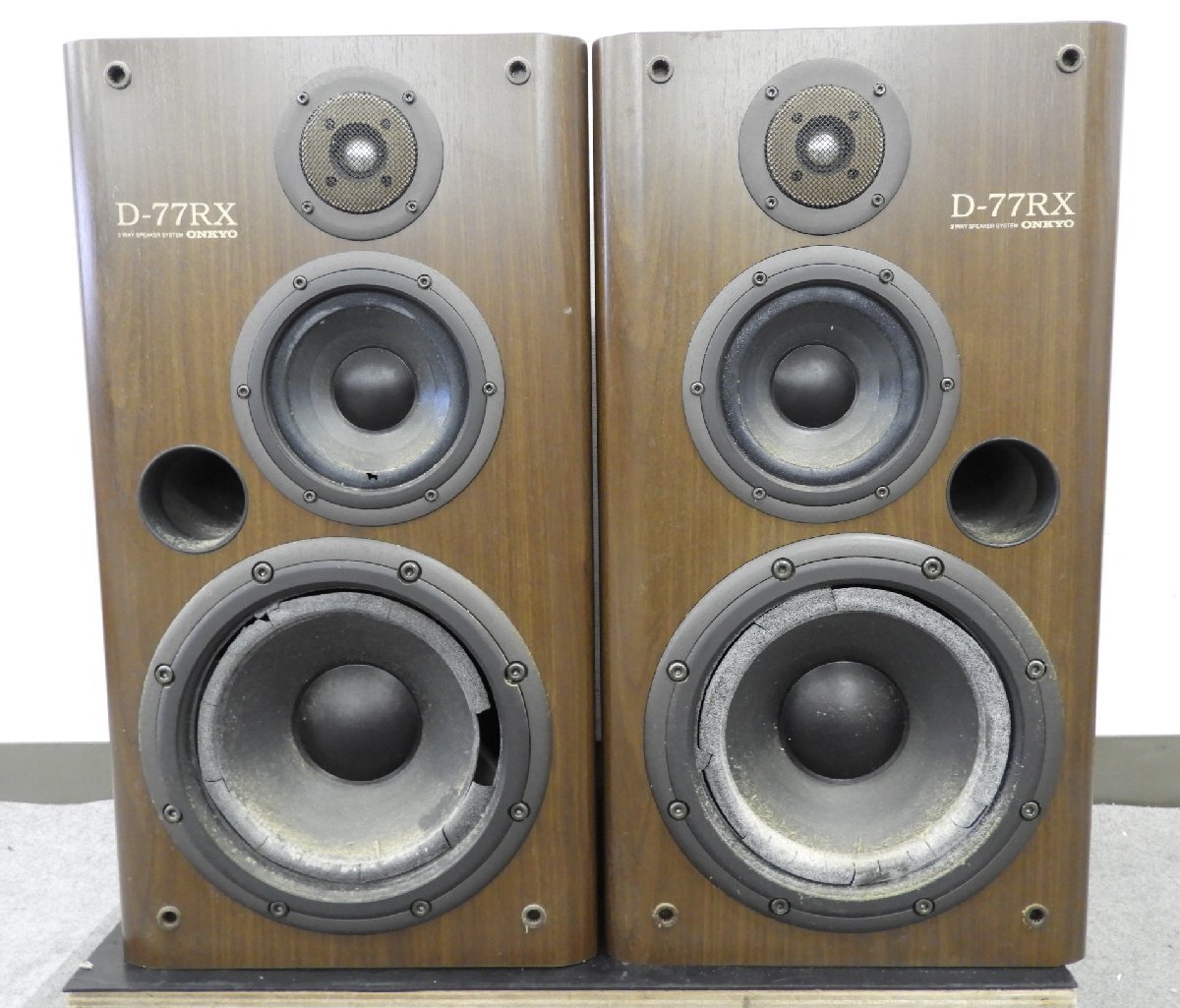 Yahoo!オークション - 【D】ONKYO D-77RX スピーカー ペア オンキョー...