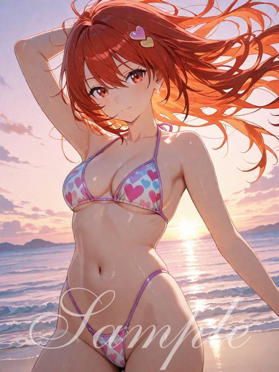 Yahoo!オークション - オリジナル 1点物 【高画質】 水着 A4 アート ...