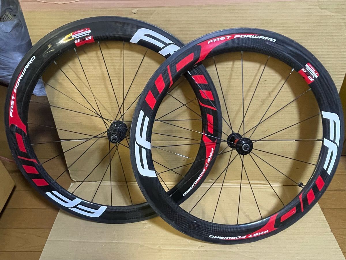 Yahoo!オークション - FFWD F6R 前後セット リムブレーキ SHIMANO ホイ...