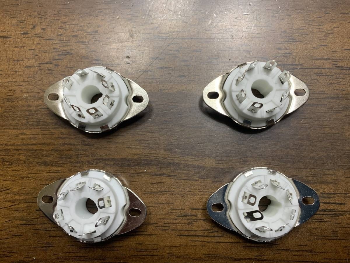 Yahoo!オークション - 新品 真空管ソケット US8ピン 錫メッキ セラ...