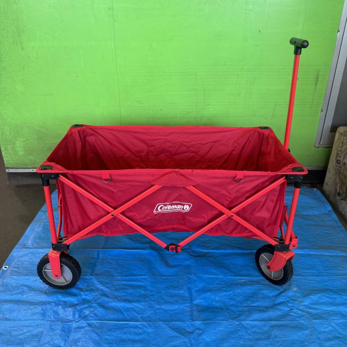 Yahoo!オークション - B512 Coleman コールマン アウトドアワゴン レ...
