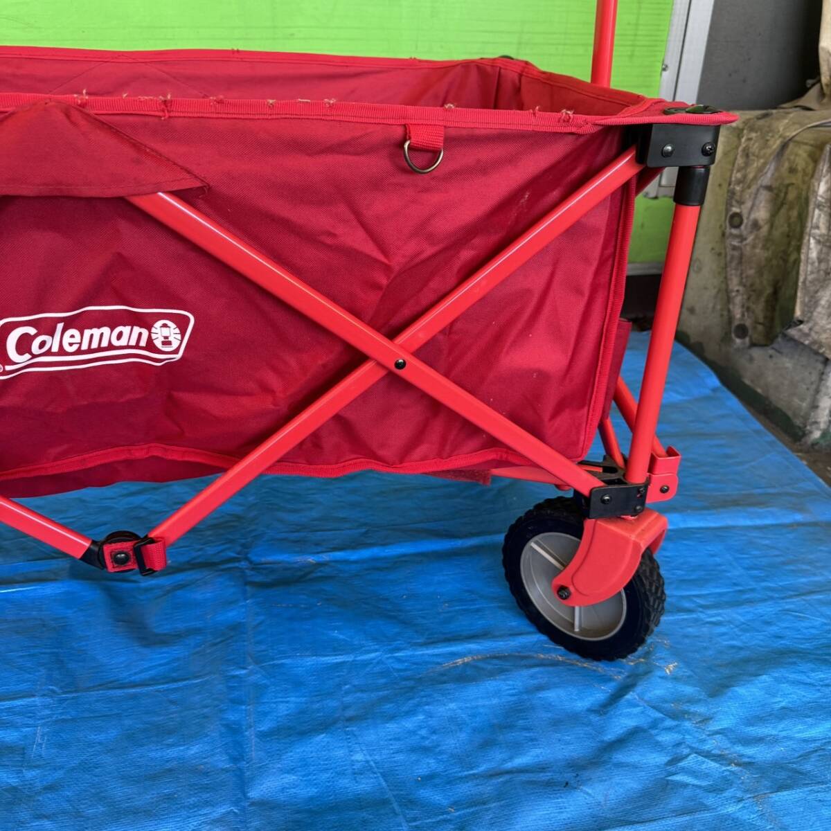 Yahoo!オークション - B512 Coleman コールマン アウトドアワゴン レ...