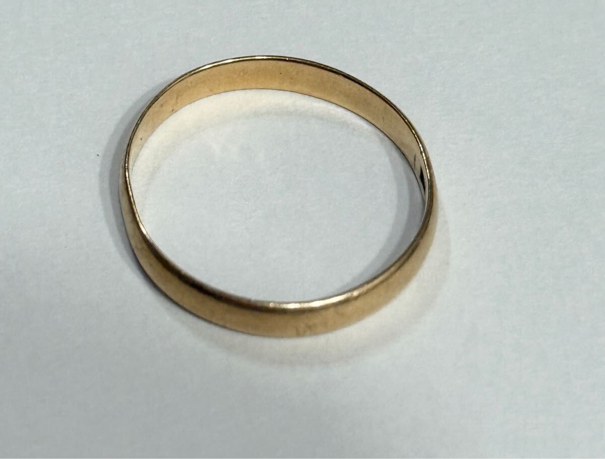 Yahoo!オークション - レトロ K18細めシンプルゴールドリング 1.53g