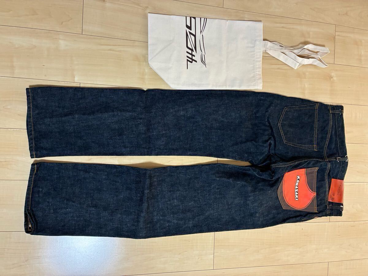Yahoo!オークション - カワサキZ50周年記念限定児島コラボジーンズ 32i...