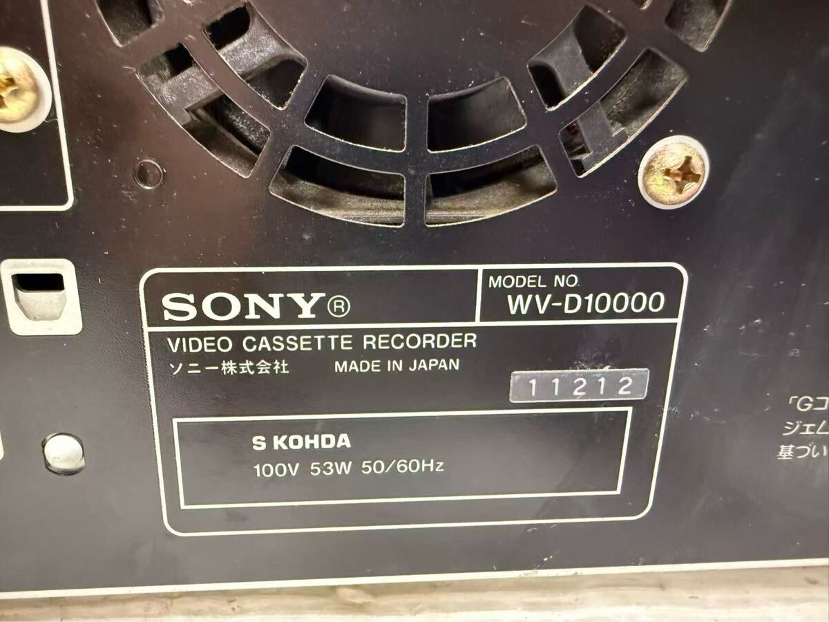 Yahoo!オークション - SONY ソニー S-VHS DVビデオデッキ WV-D10000 通...