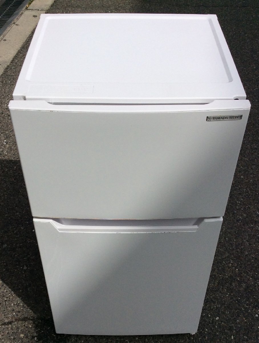 Yahoo!オークション - 【RKGRE-473】特価 ヤマダ/87L 2ドア冷凍冷蔵庫/...