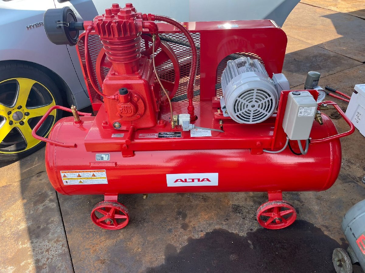 Yahoo!オークション - EARTH FUJI エアーコンプレッサー W-33P 製造201...