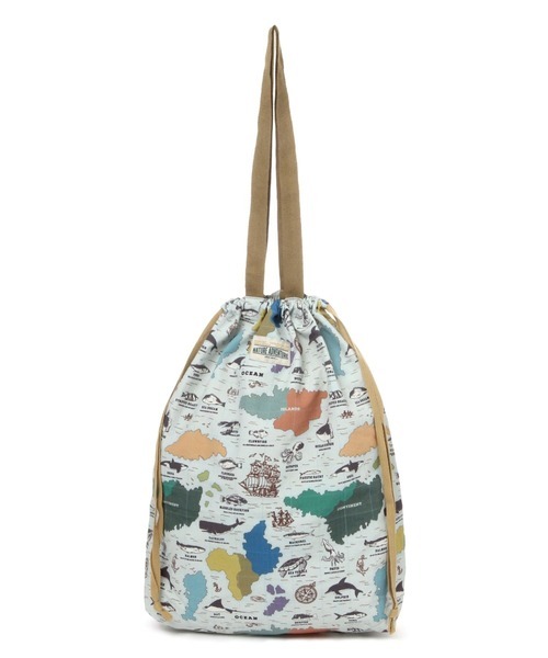 niko and... ニコアンド ネイチャーアドベンチャー 巾着トートバッグ 海図 巾着トート 巾着 バッグ 巾着 海 クジラ イルカ(トートバッグ)｜売買されたオークション情報、yahoo ...