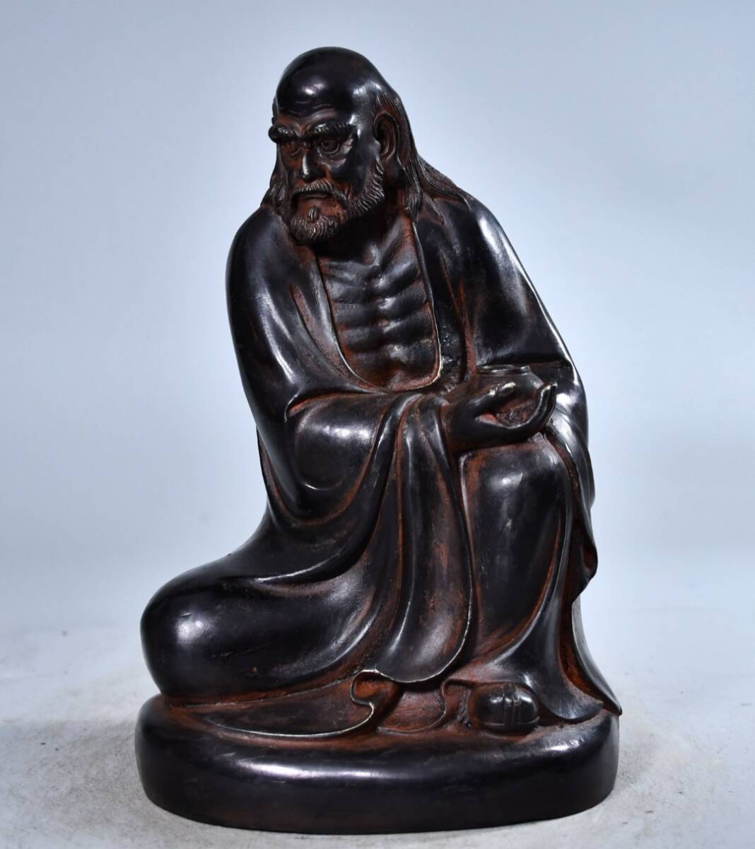 Yahoo!オークション - 仏像 清代 旧蔵 チベット古寺 ダルマの祖先 銅製...