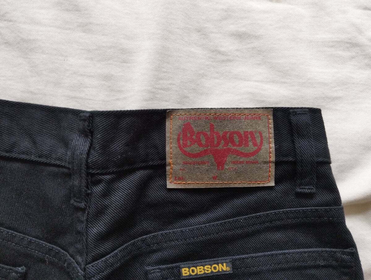 Yahoo!オークション - Bobson ボブソン ブラックジーンズ Size28 黒 ...