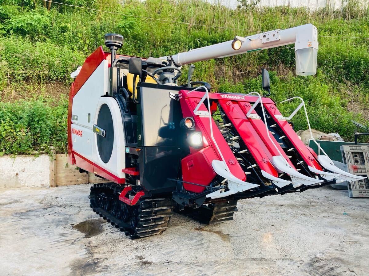 Yahoo!オークション - YH460 ヤンマーコンバイン UFO60馬力4条刈パワス...