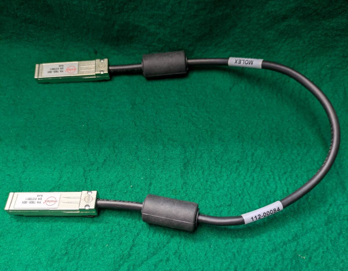 Molex 73929-0024 Copper Fibre Channel パッチケーブル 先端から先端ま の長さ約50cm送料全国一律ゆうメール215円(サーバー)｜売買されたオークション ...