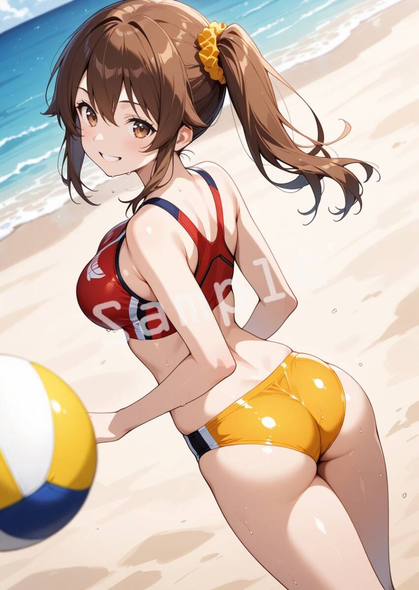 Yahoo!オークション - オリジナル ビーチバレー フェチ スポーツ A4ポ...