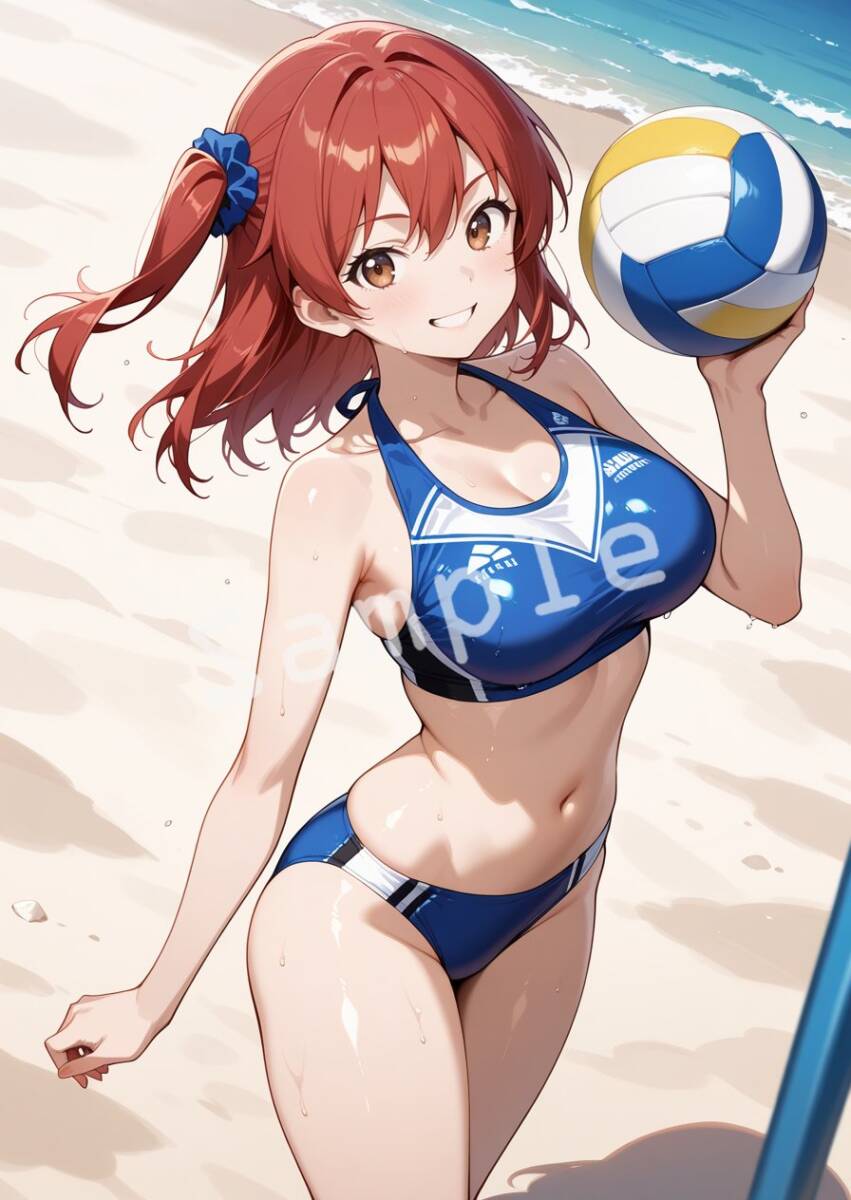 Yahoo!オークション - オリジナル ビーチバレー フェチ スポーツ A4ポ...