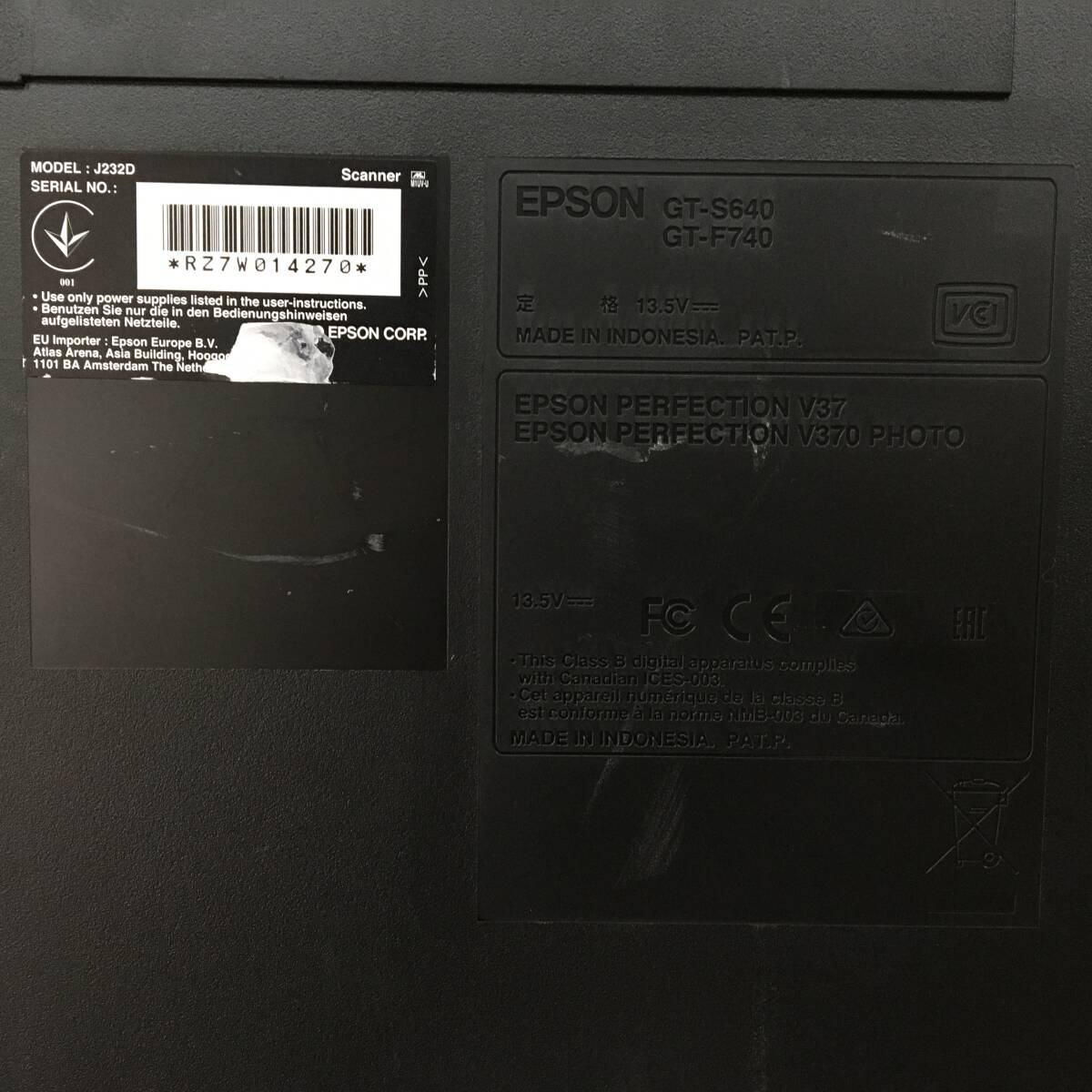 Yahoo!オークション - EPSON GT-F740 スキャナー A4 動作品