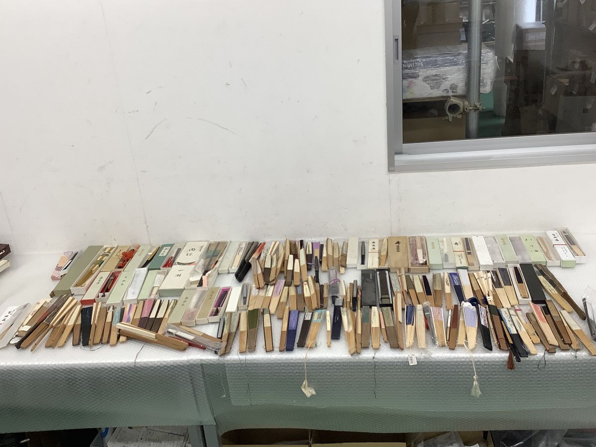 Yahoo!オークション - D172-120【扇子大量まとめ】和扇子 和装小物 御...