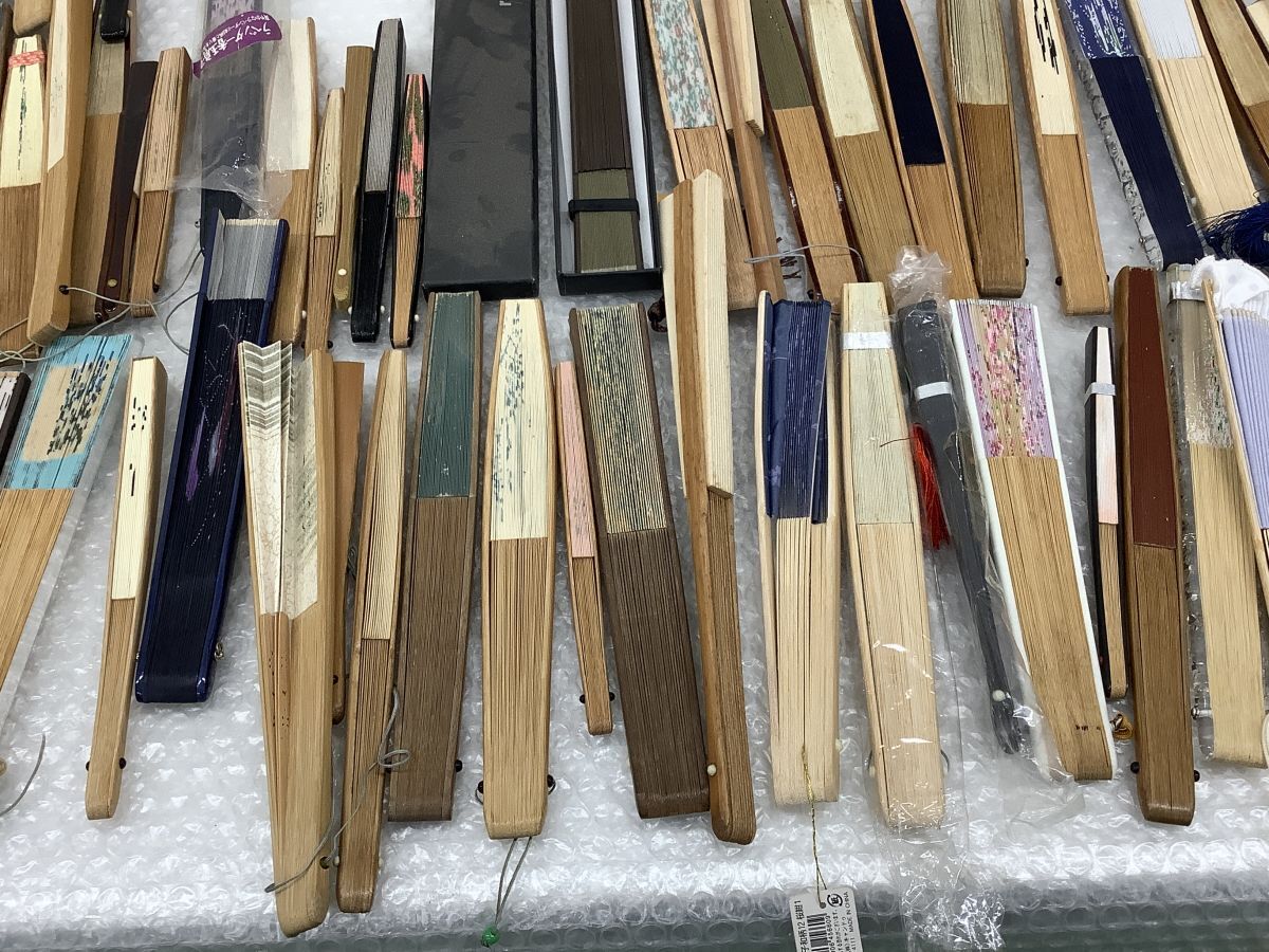 Yahoo!オークション - D172-120【扇子大量まとめ】和扇子 和装小物 御...