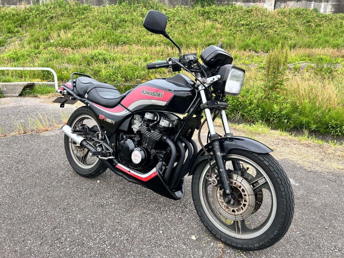 Yahoo!オークション - 実働 国内 GPz400F2 84年式 C1 kawasaki ウオタ...