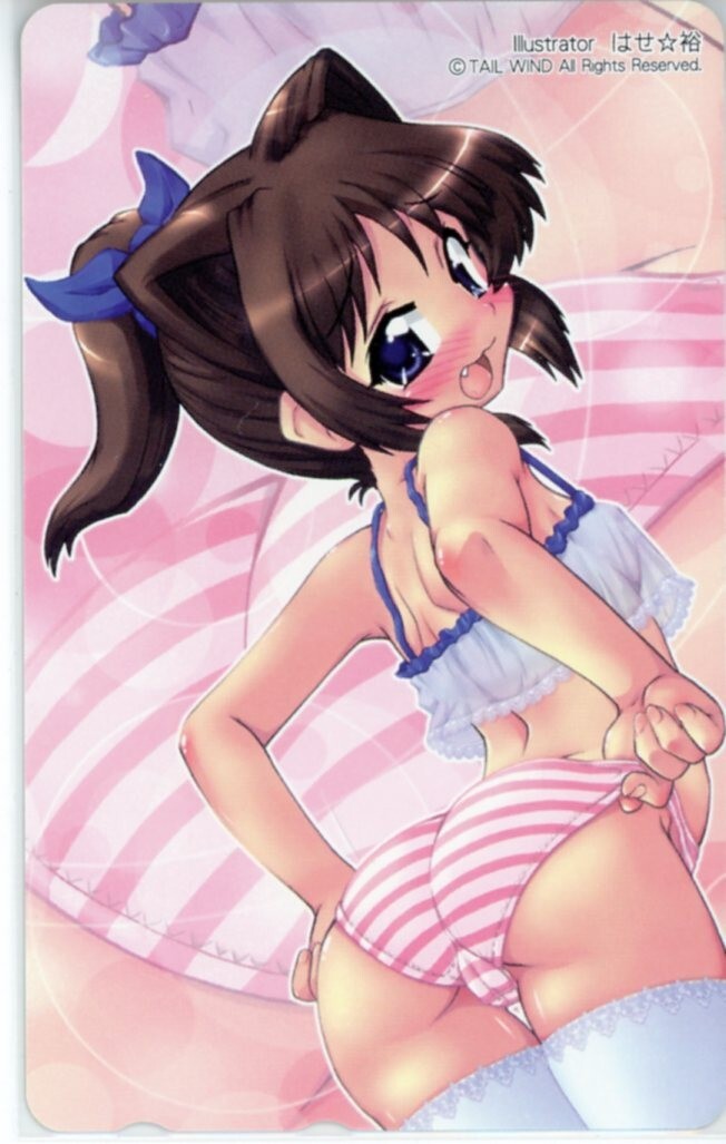 Yahoo!オークション - [Z18/4]はせ 裕 縞パン 美少女テレカ/TAIL WIND