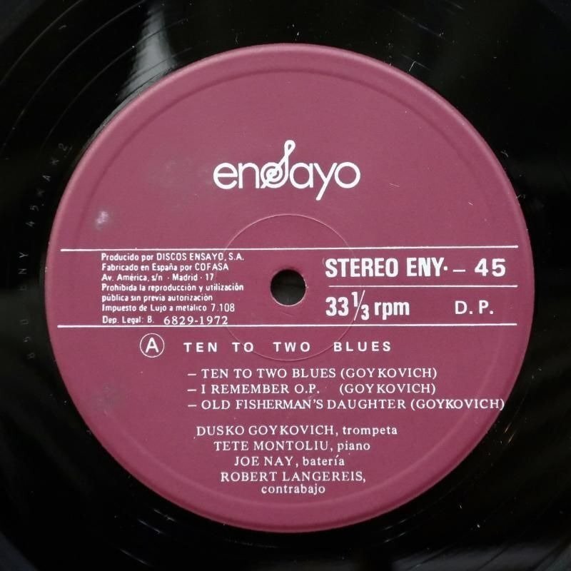 Yahoo!オークション - DUSKO GOYKOVICH オリジナル 西ENSAYO TEN TO TW...
