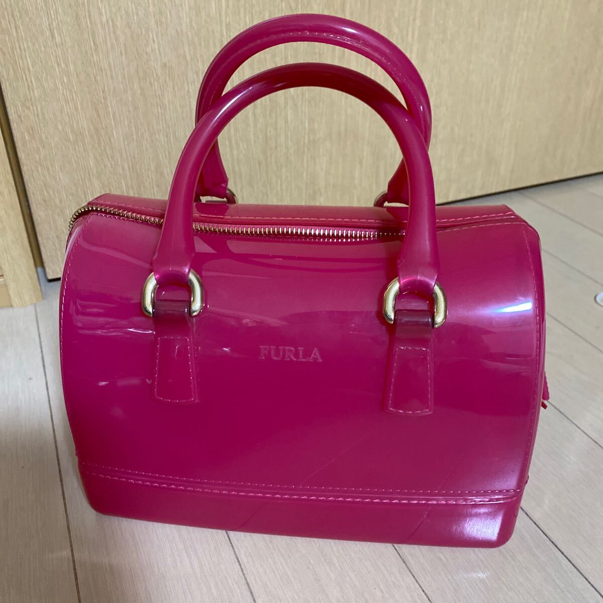 Yahoo!オークション - FURLA フルラ キャンディバッグ ミニボストンバ...