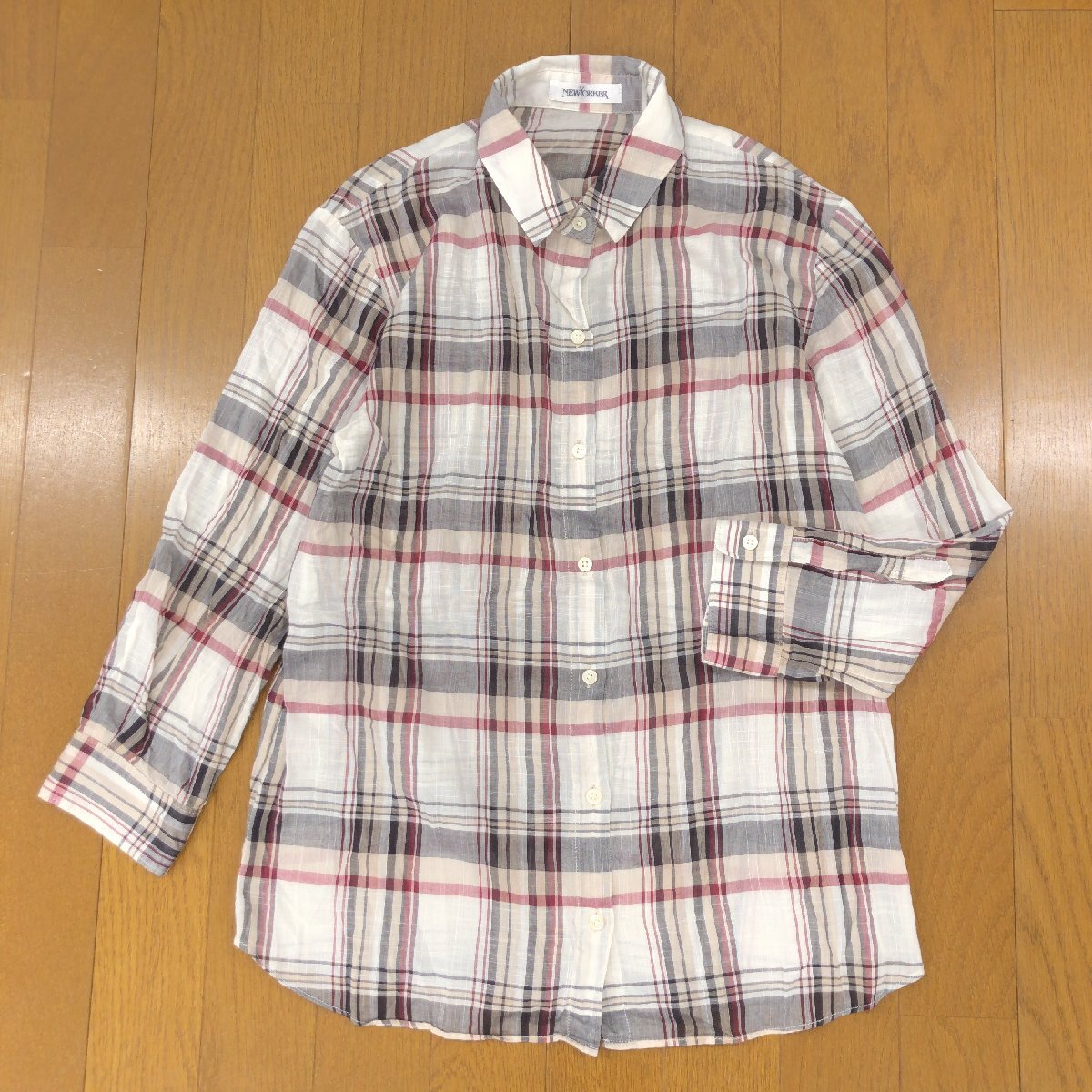 Yahoo!オークション - 美品 NEWYORKER ニューヨーカー コットン 麻 リ...