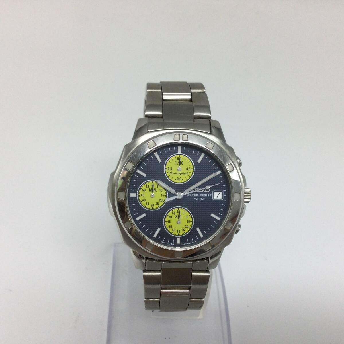 Yahoo!オークション - EE15 【QZ/不動品】腕時計 SEIKO セイコー V657-...