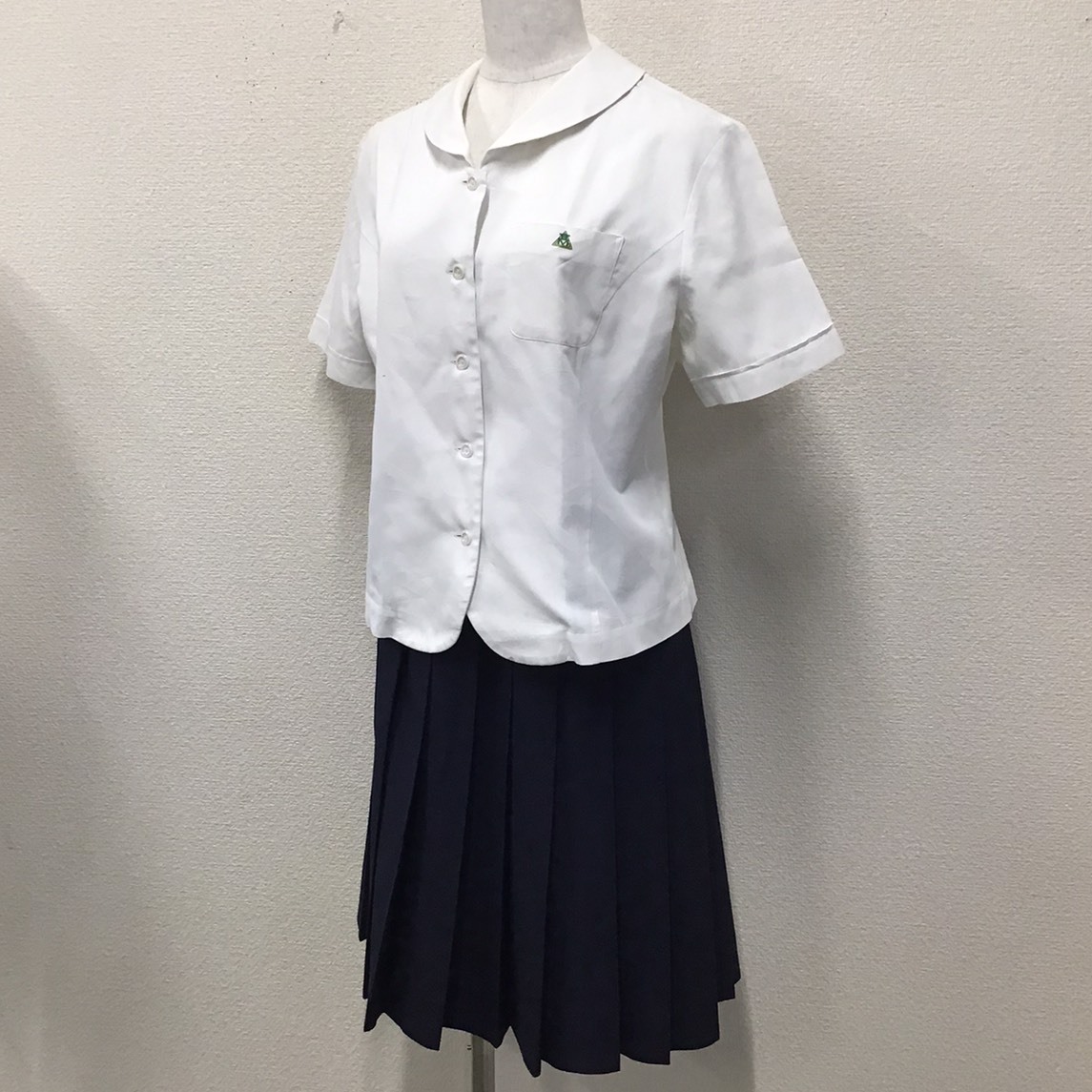 Yahoo!オークション - F587 (中古) 兵庫県 加古川南高校 ブラウス スカ...