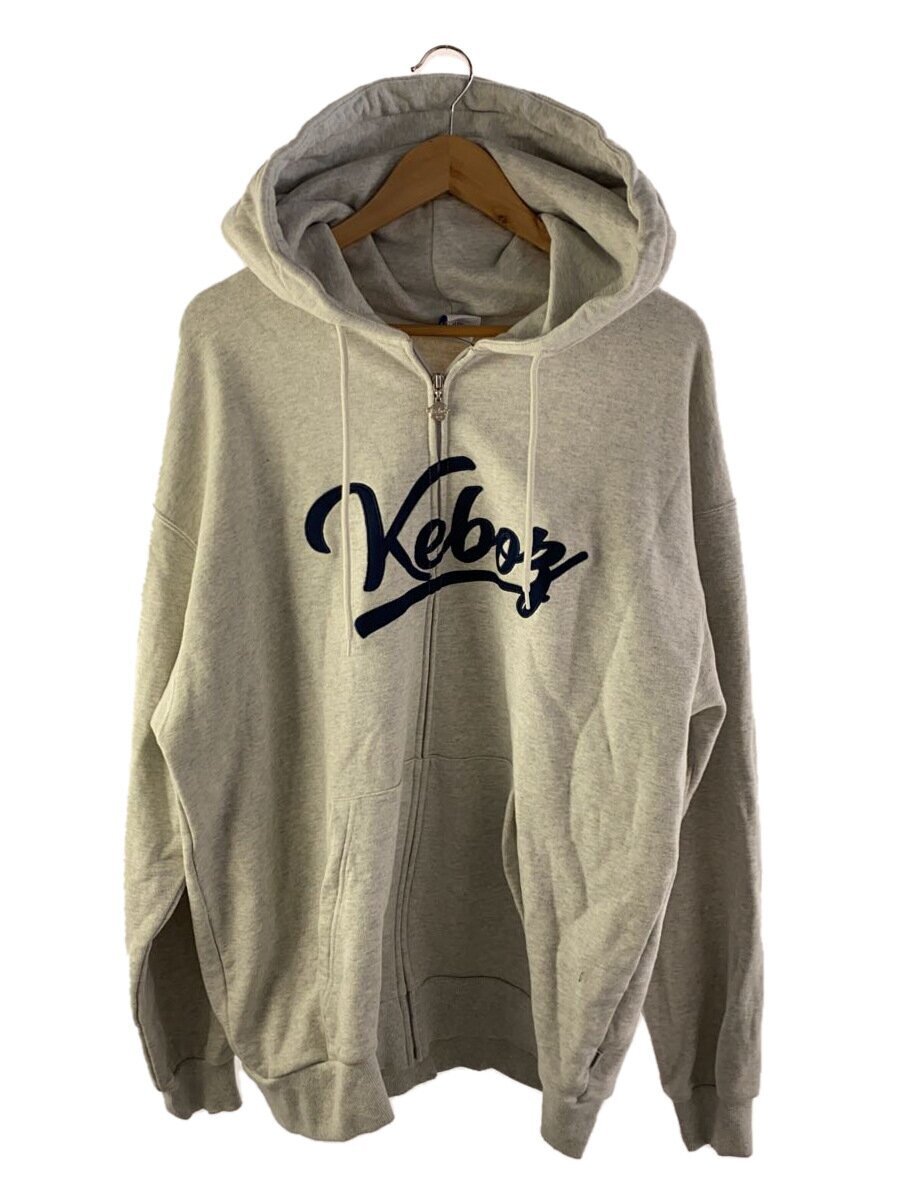 Yahoo!オークション - Keboz ジップパーカー/-/コットン/GRY/無地