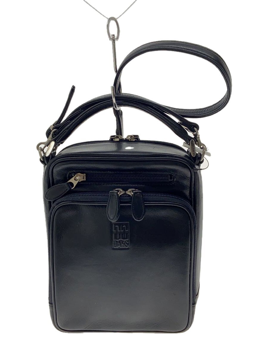 Yahoo!オークション - Daks ショルダーバッグ/レザー/BLK/無地