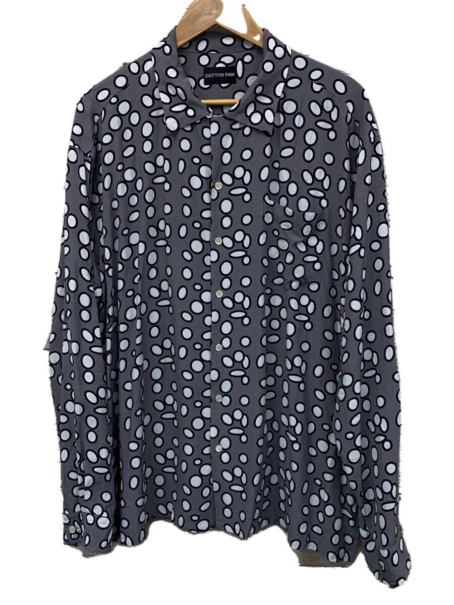 Yahoo!オークション - COTTON PAN 長袖シャツ/4/レーヨン/GRY/総柄//