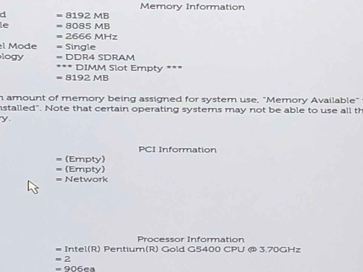 Yahoo!オークション - デスク/Pentium Gold G5400/8GB/ストレージ無/De...