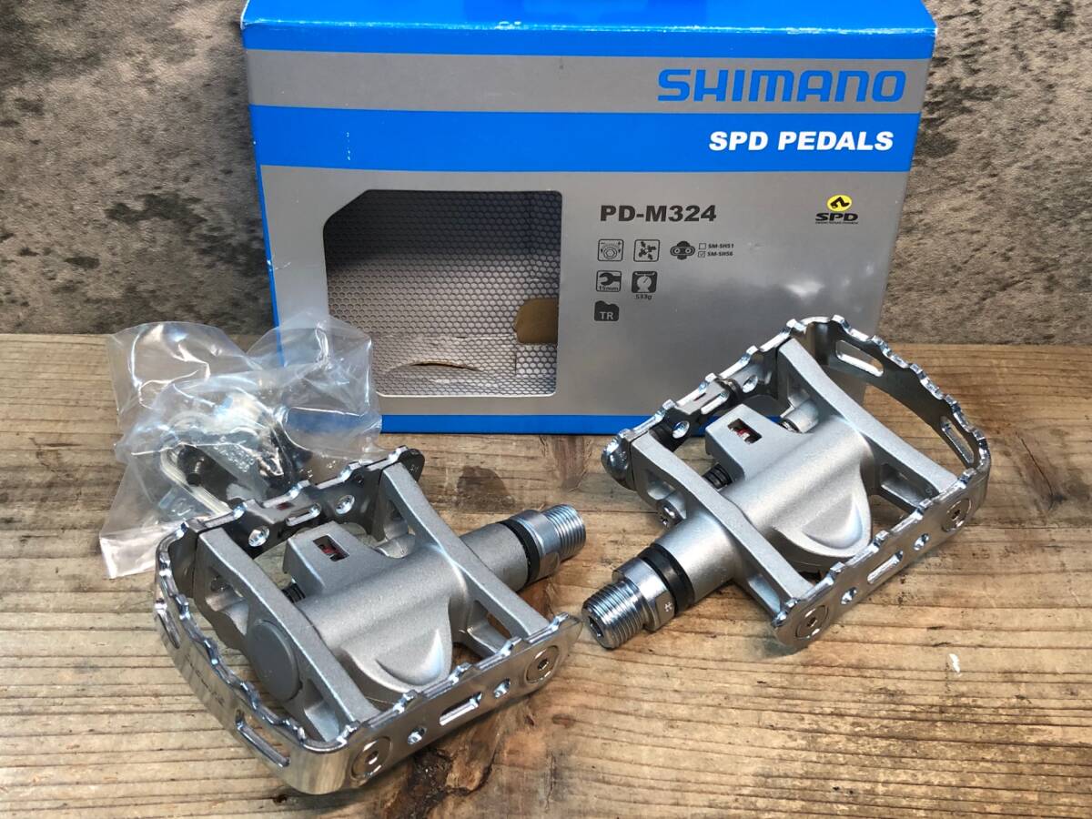 Yahoo!オークション - IW056 シマノ SHIMANO PD-M324 ビンディングペダ...