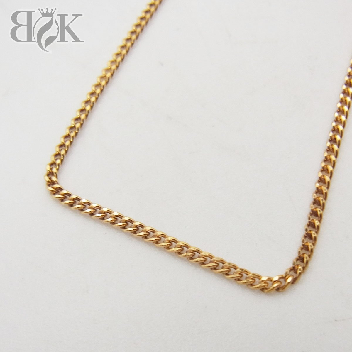 Yahoo!オークション - K18 デザインネックレス 約3.04g 全長 約38cm 幅...