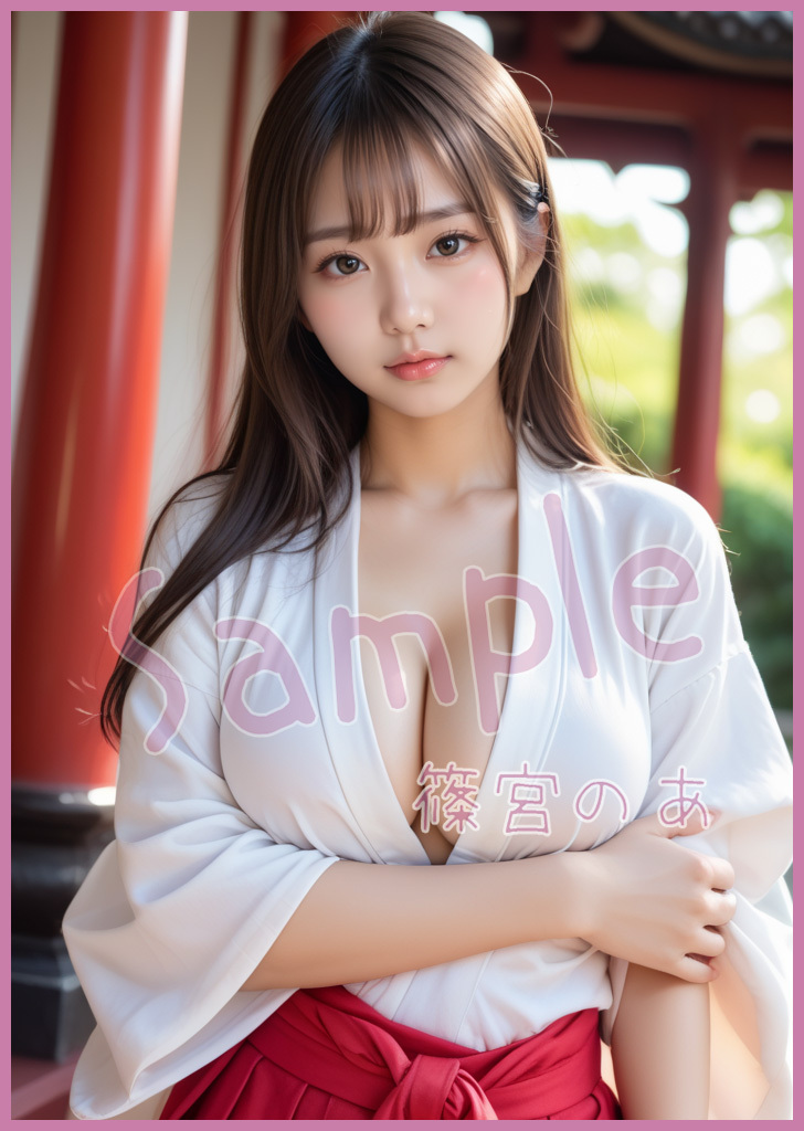 Yahoo!オークション - 篠宮のあ 高画質 一点物 AI 美女 A4 アート ポス...