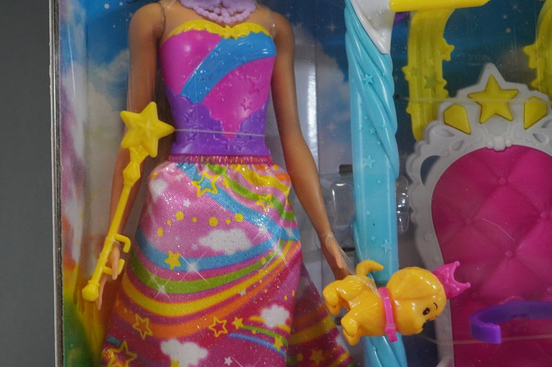 Yahoo!オークション - 【F732】Barbie／バービー DREAMTOPIA レインボ...