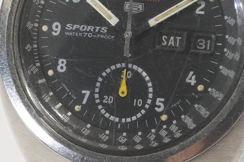 Yahoo!オークション - 1円~【F788】実動 SEIKO／セイコー 6139-7010 Sp...