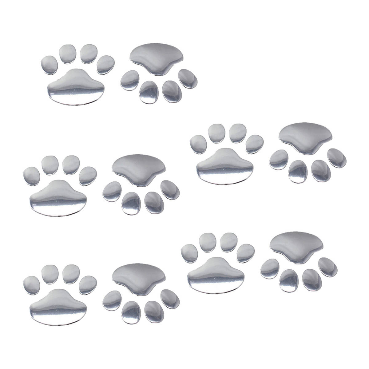 Yahoo!オークション - 猫と犬の足跡車ステッカー 3Dステッカー 燃料タ...