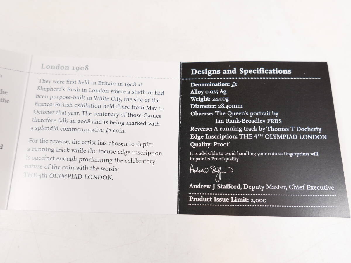 Yahoo!オークション - 2008 UK 1908 ロンドンオリンピック シルバー ピ...