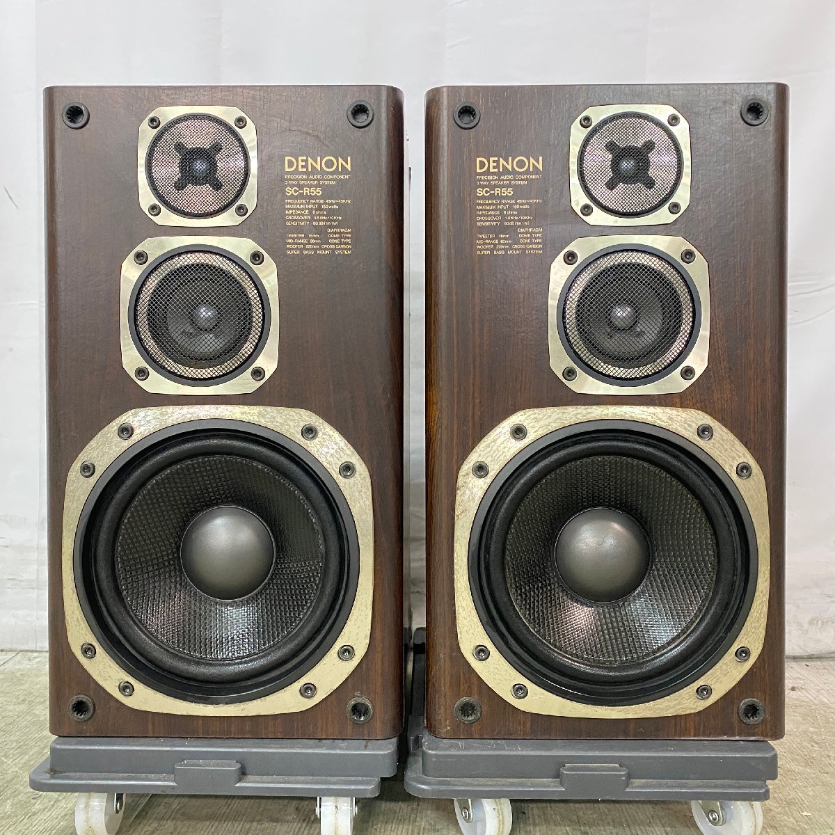 Yahoo!オークション - 【 C 】複8963 DENON SC-R55 スピーカー ペア デ...